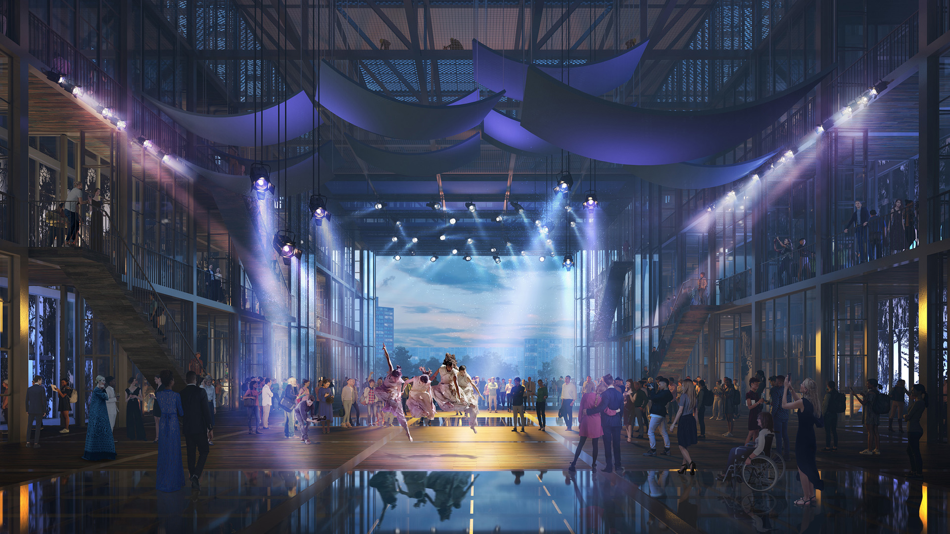 Plan: ground floor Plan: podium level